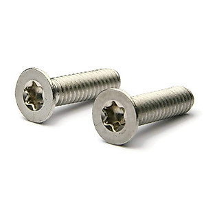 Stainless Steel Star Drive Flat Head Machine Screws 1/4"-20 x 1-1/2" Qty 25