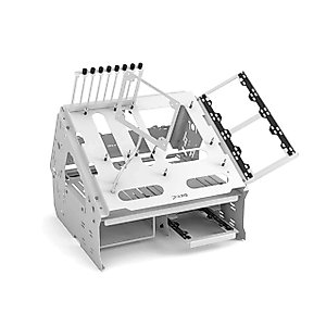 Praxis WetbenchSX Open Air Computer Test Bench Pro - Angled Edition - White