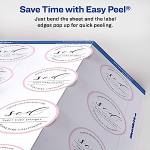 Avery Printable Round Labels with Sure Feed, 3/4" Diameter, Matte White, 800 Customizable Labels (4221)