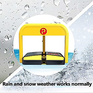 BEESOM 50M Automatic Remote Control Parking Lock, Carport Auto Space Stall Barrier, Private Car Parking Latch Space Lock, Car Park Driveway Guard Saver Automatic Barrier Remote Controlled