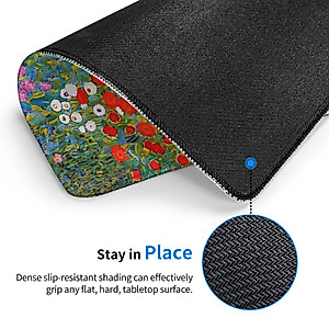 Black Cat Mouse Pad, Cute Anime Mouse Pad for Wireless Mouse, Rectangle Waterproof Mousepad for Desk with Non-Slip Rubber Base, Suitable for Home & Office, 9.5 x 7.9 Inch