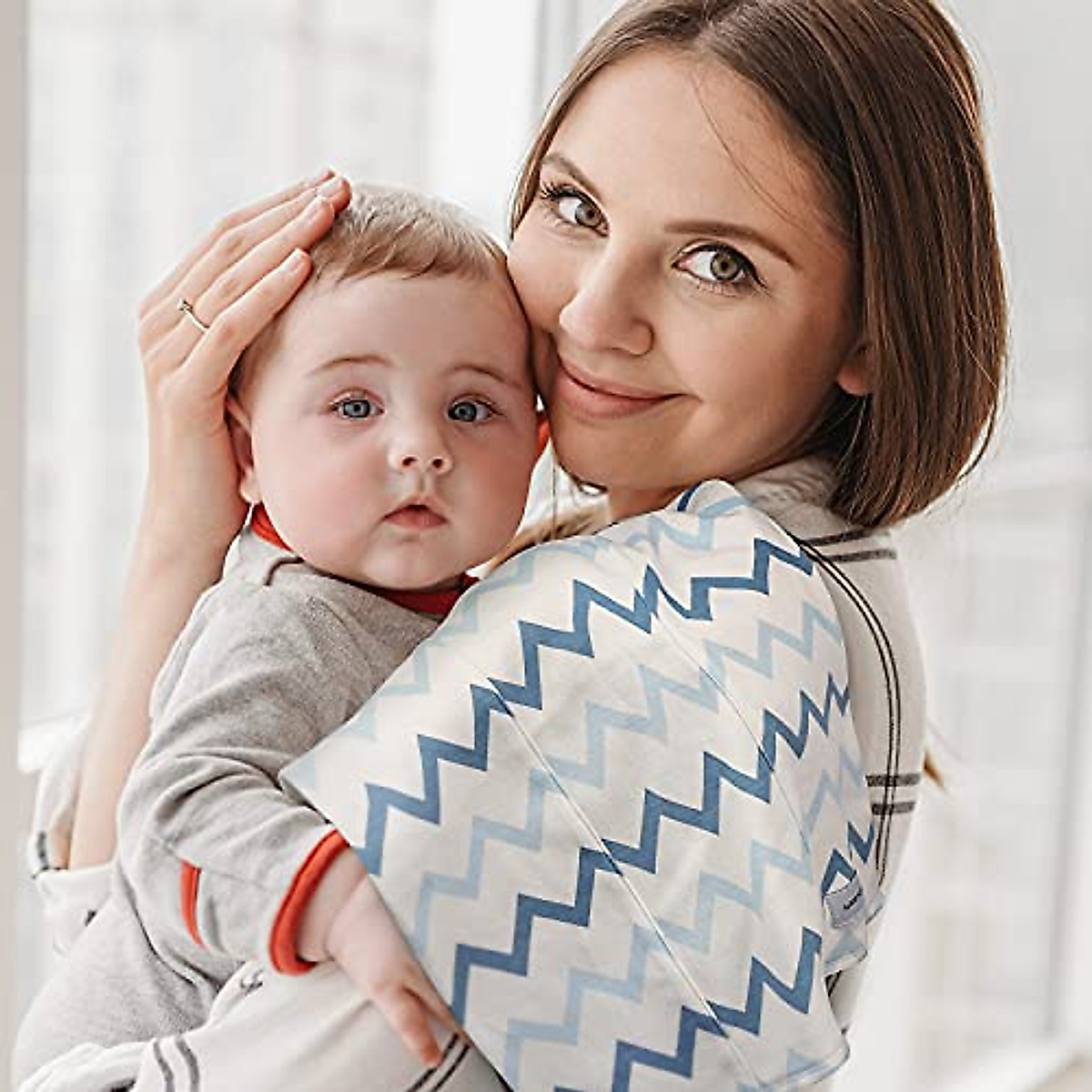 Burp Cloths for Baby Boys - 6 Pack Baby Burp Cloths -100% Cotton Double Layers of Extra Absorbent Burping Cloths Set - Spit Up Burp Rags