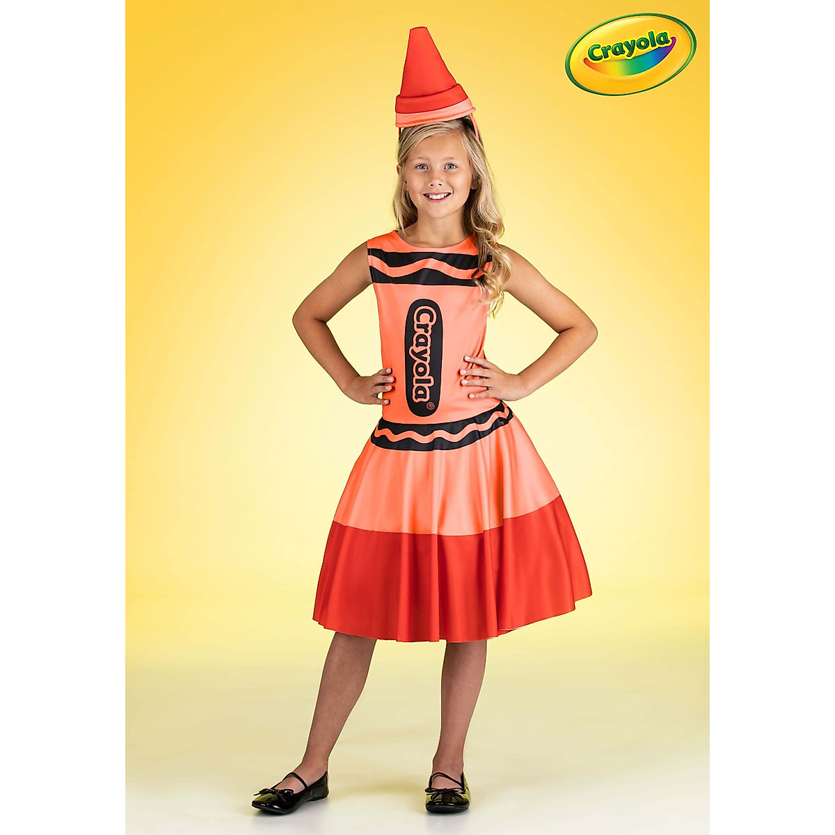 Fun Costumes Kid's Red Crayon Dress, Large