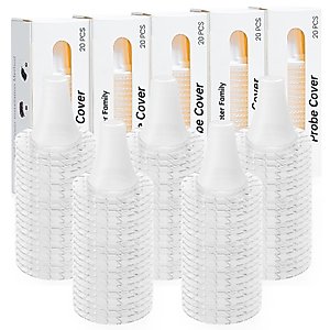 100 Pcs Ear themometer Probe Covers/Refill Caps/Lens Filters for Femometer Family Thermometers Models ET108 and Other Types of Digital Digital Ear Thermometers, BPA Free Disposable Covers