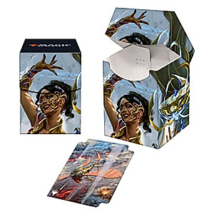 Ultra Pro - Magic: The Gathering The Brothers War 100+ Card Deck Box Card Protector - ft. Saheeli, Filigree Master, Protect & Store Gaming Cards, Collectible Cards, Trading Cards, Great for MTG Cards
