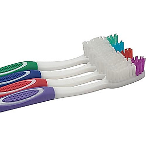 FactorDuty 100 Pieces Toothbrushes Individually Wrapped Medium Standard Classic Soft