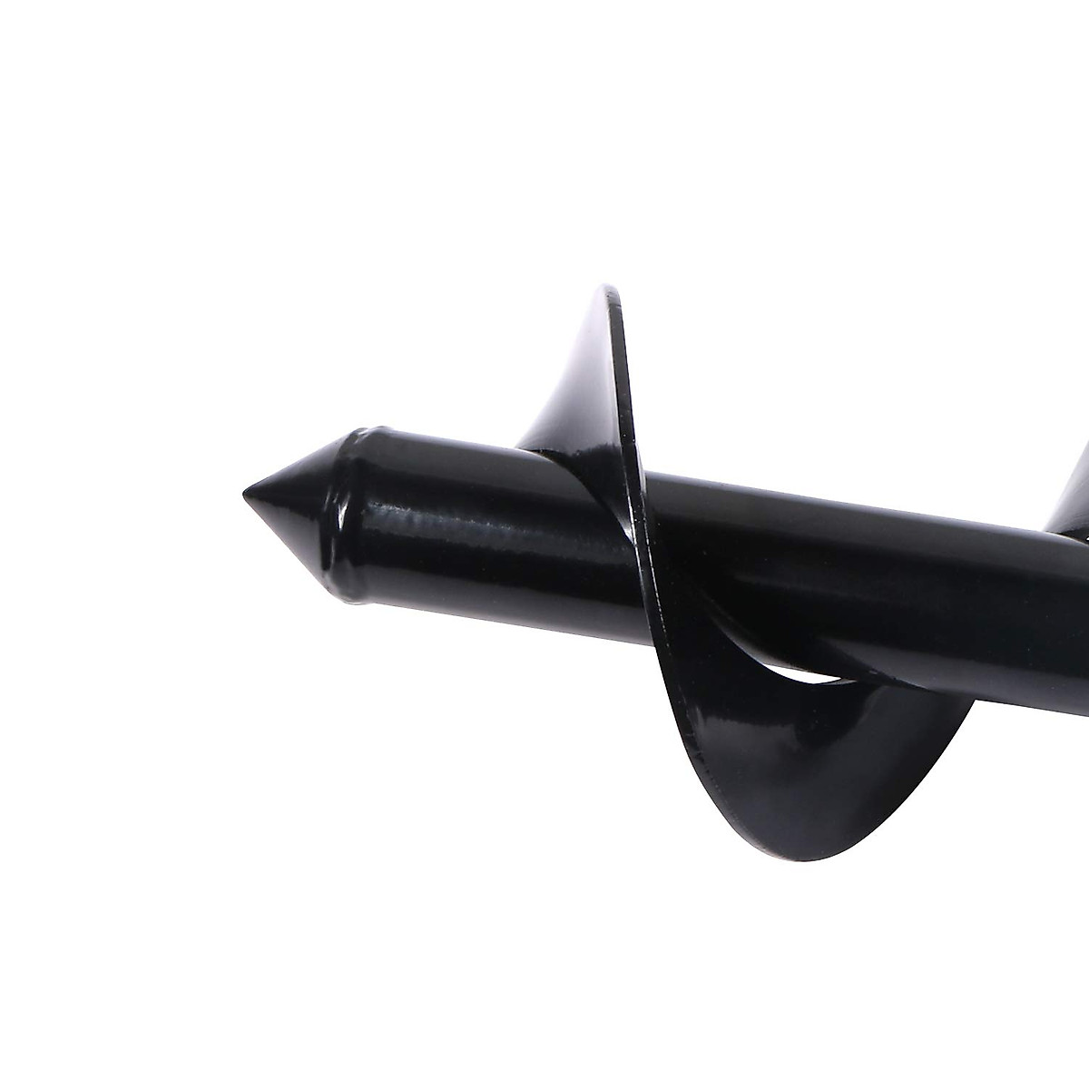 Harapu Auger Drill Bit, Non-Slip -3" x 12" Garden Plant Flower Bulb HEX Shaft Auger Earth Auger Bit, Post or Umbrella Hole Digger for 3/8" Hex Drive Drill Black