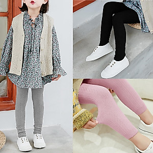 BOOPH Girls Leggings Pants Sock Set Toddler Footless Tights 2-4T Multi1