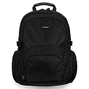 Targus Travel Laptop backpack, Lightweight 20L Work plus school Bag, Commuters rucksack, Anti Theft multi-pocket, Waterproof back packs for Men and Women, Fits 15.4-16 inch Laptop, Black (CN600)