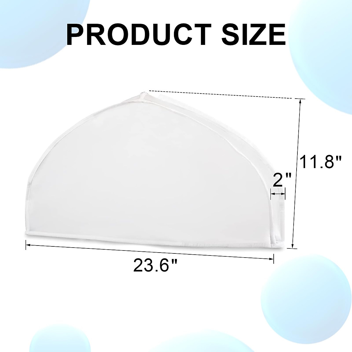 Merkaunis 50 Pcs Shoulder Covers Clothes Suit Garment Dust Covers, 23.6 x 11.8 Inch Extra Wide Garment Shoulder Covers Bag Breathable Shoulder Dust Cover for Coats, Jackets, Dress Closet Storage