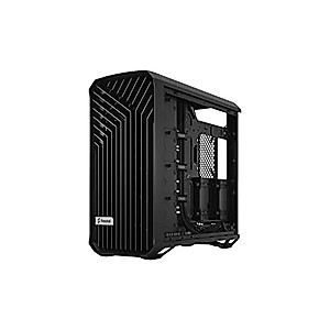 Fractal Design Torrent Black - Light Tint Tempered Glass Side Panel - Open Grille for Maximum air Intake - Two 180mm PWM and Three 140mm Fans Included - Type C - ATX Airflow Mid Tower PC Gaming Case