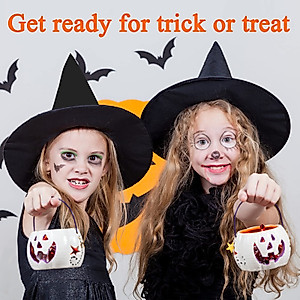 8Pcs Halloween Black Witch Hat Costume Accessories Decorations Hanging Witch Hat 32 Pcs 3D Bats Indoor Outdoor Halloween Decorations