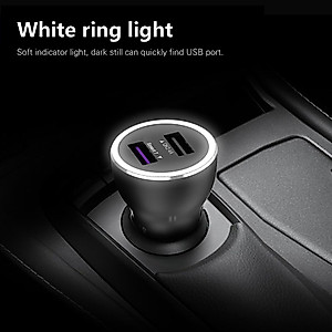 for Huawei Supercharge Car Charger, 9V/2A Car Charger Adapter Quick Fast Charger with USB Type C Super Charging Cable Car Charger for Huawei P40 P30 P20 Pro,Mate 30 20 10 9 (Black)