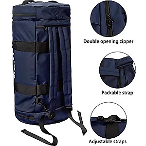 Navis Marine Sailing Bag Waterproof Duffel Backpack Multifunction use for Boating Fishing Watersports (Navy 40L)