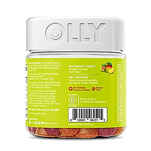 OLLY Multi + Probiotic Adult Multivitamin Gummy, 35 Day Supply (70 Gummies), Tropical Twist, 1 Billion CFUs, Digestive and Immune Support Chewable Supplement