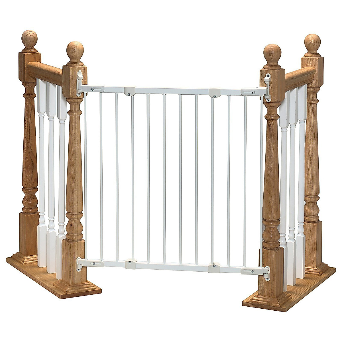 KidCo G2100 Angle Mount Metal Safeway Gate (White)