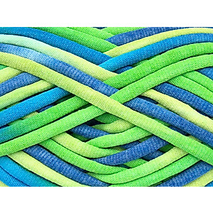 250 gr ICE YARNS Tube Cotton Jumbo Color (40% Cotton) Yarn Green Shades Blue Lilac