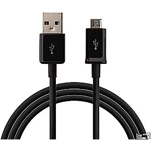 Full Power 5A Charging MicroUSB Works with Bose Bose Bluetooth Headset Series 1 2.0 Data Cable's Dual Chipset Charges at Rapid Speeds Easily! (Black)