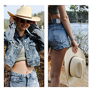 VeloRosso Cowboy Hat, Cowgirl Hat, Cowboy Hats for Women, Cowboy Hat Men, Cowgirl Hats Women, Western Hat, Brown Cowboy Hat, Straw Cowboy Hat…