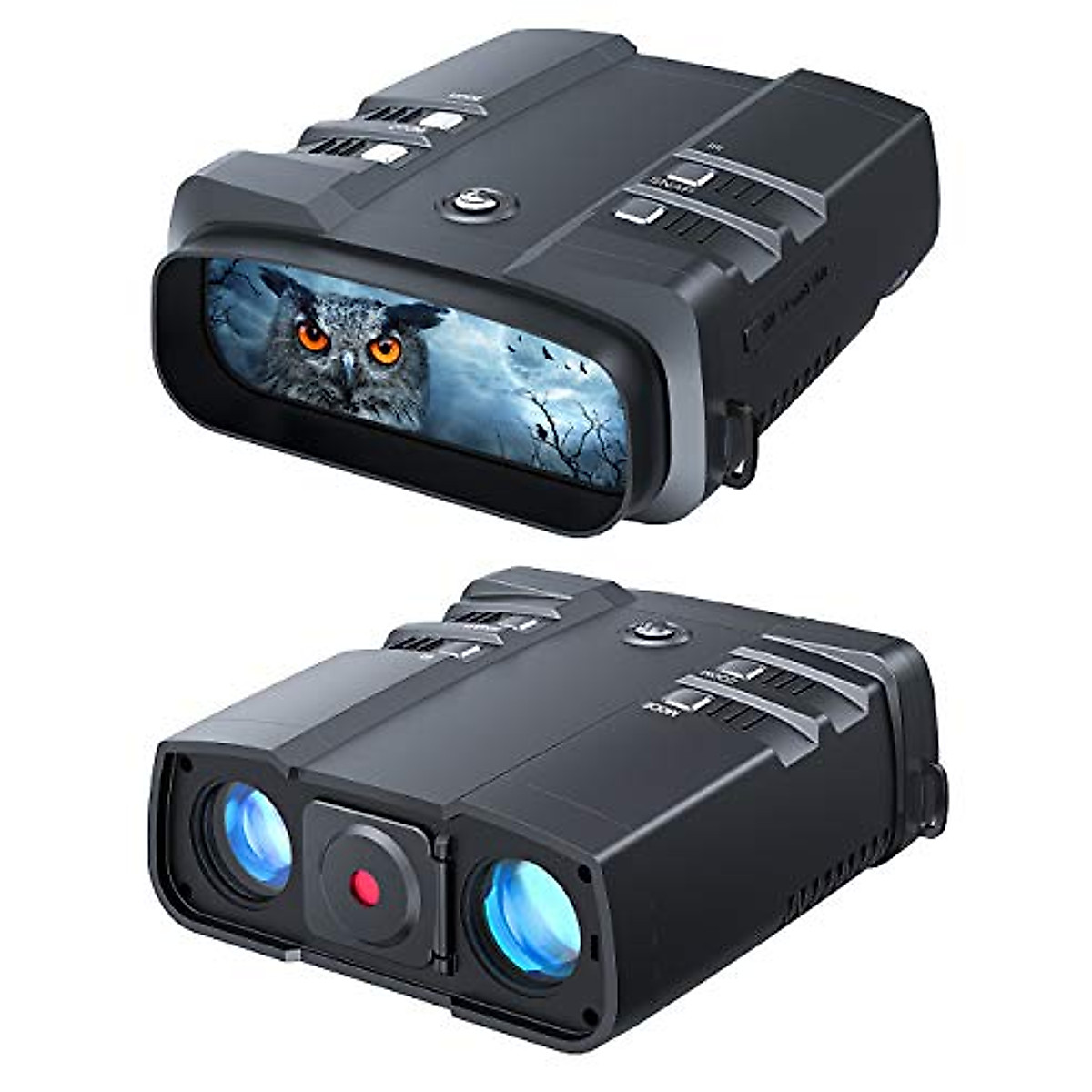 VABSCE Digital Night Vision Binoculars, 1080p FHD, 1640ft Viewing Range, Superior 5W Infrared, High Sensitivity COMS Sensor Night Goggles for Hunting, Camping and Surveillance with 64GB Micro SD Card