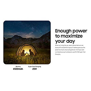 Samsung Galaxy A71 (128GB, 6GB) 6.7", 64MP Quad Camera, Single SIM, 25W Fast Charger, Android 10, GSM Unlocked US + Global 4G LTE International Model A715F (Prism Crush Black) (Renewed)