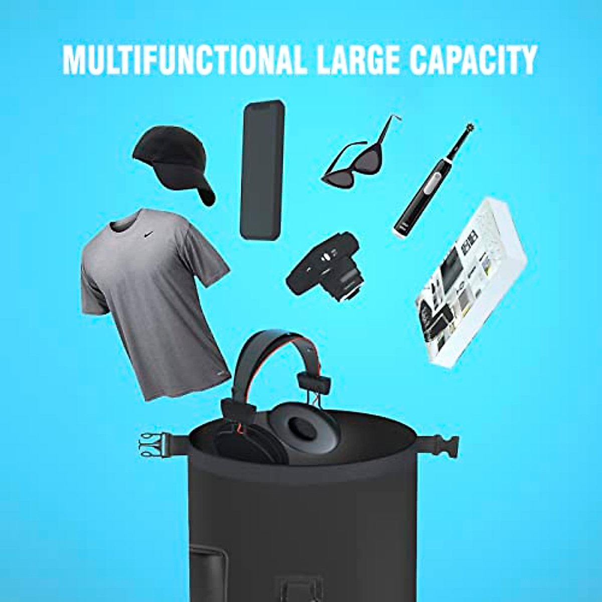 DraDraLee Waterproof Dry Bag Backpack, Floating Waterproof Bag Boating, Kayak Dry Bag Waterproof Backpack 30L