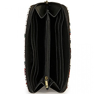 Loungefly Hello Kitty Tattoo Pebble Wallet (Tan/Red)