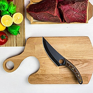 ATASAN Viking Knife Meat Cleaver 6” Hand Forged Boning Knife | Husk Multipurpose Chef Knives for Home | Ultra-Sharp Made in Turkey Chef Knife - Using 4034 Stainless Steel (Werzalit with Grip)