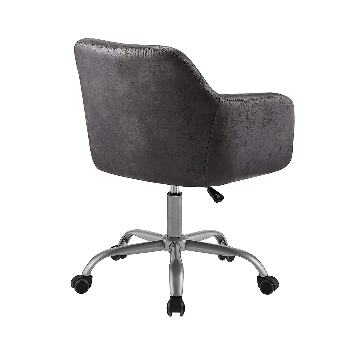 Linon Charcoal Upholstered Adjustable Brooklyn Office Chair