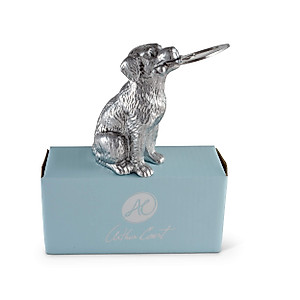 Arthur Court Designs Aluminum Labrador Hunting Dog Bottle Opener Forged Stainless Steel Head 4.5 inch Tall