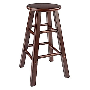 Winsome Wood Element Counter Stools, 2-Pc Set, Walnut, 24