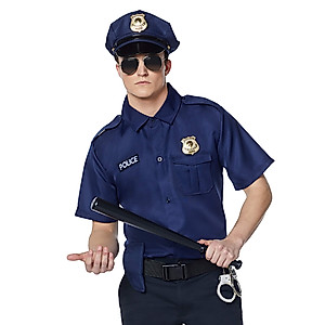 Spirit Halloween Adult Cop Costume Kit - Plus Multicolored