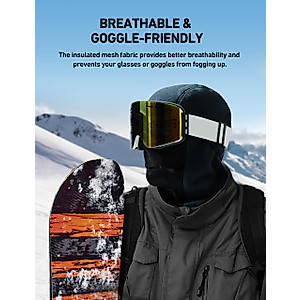 AstroAI Balaclava Ski Mask Winter Fleece Thermal Face Mask Cover for Men Women Warmer Windproof Breathable, Cold Weather Gear for Skiing, Outdoor Work, Riding Motorcycle & Snowboarding, Blue-M