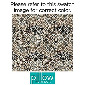 Pillow Perfect Outdoor/Indoor Corinthian Driftwood Floor Pillow, 25" x 25"