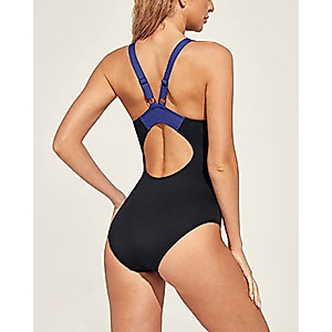 IUGA Athletic Swimsuits for Women Adjustable Racerback One Piece Swimsuit Training Swimsuits for Women Tummy Control