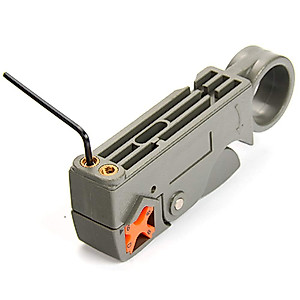 Wire Stripper Coaxial Cable Stripper Wire Cutter for RG-58, RG-59, RG-6, RG-8X, Mini-8 and LMR-240 Coax Cables – Adjustable Coax Stripping Tool