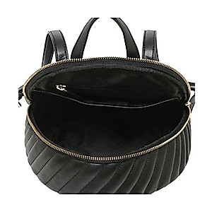 Michael Kors Erin Medium Quilted Women's Backpack (Black / Gold)