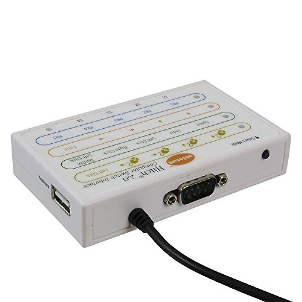 AbleNet Hitch 2 - Plug-and-Play USB Computer Switch Interface for Accessibility - Control, Learn, and Enhance User Experience - Product #10000021