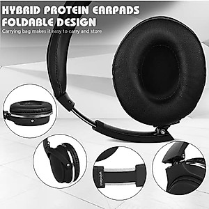 UrbanX UX991 Wireless Bluetooth Stereo Earphones High Resolution Audio Deep Bass Superior Comfort Over The Ear Headphones with Mic for Samsung Galaxy Tab S7 FE Phone Call Support