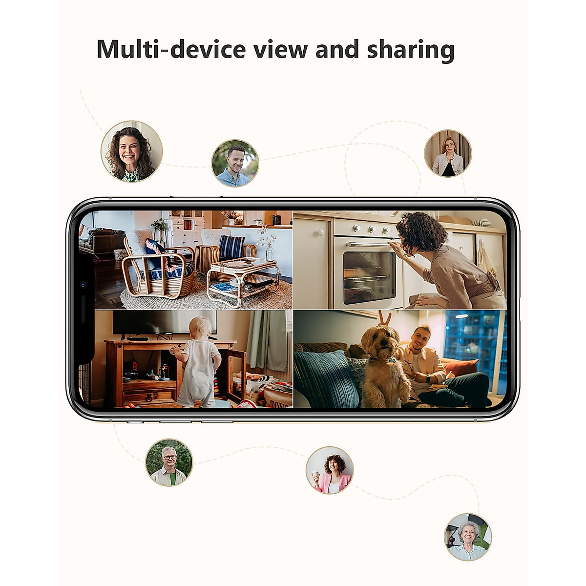 Imou Indoor Security Camera 1080p WiFi Camera (2.4G Only) 360 Degree Home Camera with App, Night Vision, 2-Way Audio, Human Detection, Motion Tracking, Sound Detection, Local & Cloud Storage