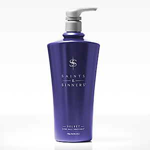 Saints & Sinners Velvet Divine Daily Conditioner for Dry, Moisture-Starved, Damaged Hair - Repair, Strengthen, Detangle & Eliminate Frizz