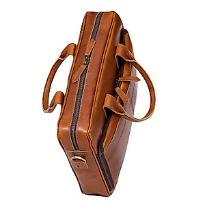 Leather briefcase 18 Inch Laptop Messenger Bags for Men and Women Best Office briefcase Satchel Bag