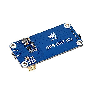 UPS HAT (C) for Raspberry Pi Zero Boards, Provides 5V Uninterruptible Stable Power, with Pogo Pin Connector