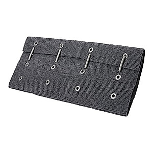 RV Camper Step Covers 3 Pack - 23 Inch Wide Straight Carpet Stair Rug Gray - Great for RV, Campers, Trailer, Vans with 8-11" Deep RV Stairs - Non-Slip Outdoor Stair Step Covers