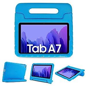 ProCase Kids Case for Galaxy Tab A7 10.4 2020 (T500 T503 T505 T507), Shock Proof Convertible Handle Stand Cover Lightweight Kids Friendly Protective Case for 10.4 inch Galaxy Tab A7 -Blue