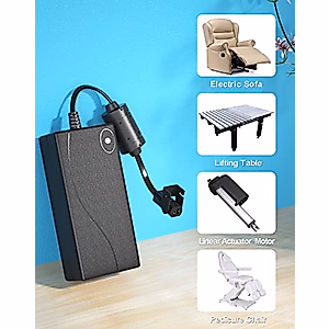 Recliner Power Supply, Ponkor AC/DC Switching Power Supply Transformer 2-pin 29V 2A Adapter with Extension Cord for Lift Chair or Power Recliner Limoss OKIN