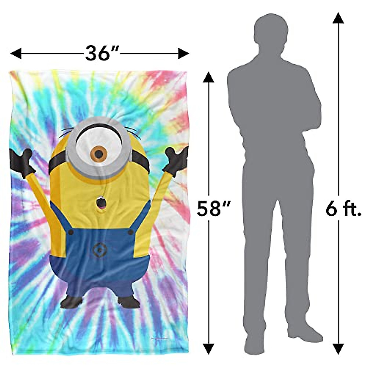 Minions Blanket, 36"x58", Stuart Silky Touch Super Soft Throw Blanket