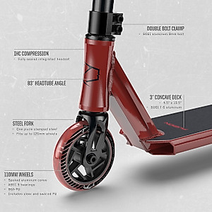 Fuzion Z250 Pro Scooters - Trick Scooter - Intermediate and Beginner Stunt Scooters for Kids 8 Years and Up, Teens and Adults – Durable, Smooth, Freestyle Kick Scooter for Boys and Girls (Gold)