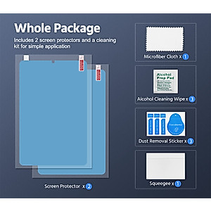 MoKo PET Matte Screen Protector for Samsung Galaxy Tab S6 Lite 10.4 2024/2022 (P613/P619) & 2020 (SM-P610/P615), [Paper-Feeling Film Writing for S-Pen] 2-Pack Anti-Glare Premium PET Film, Matte