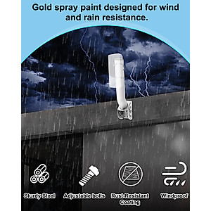 Universal Antenna Mount,11 Inches J Pole and Wall-Mounted Mounting Bracket for Outdoor Point to Point Access Point CPEs, TV Antennas, Wireless Bridges, Starlink Mini Dish and More